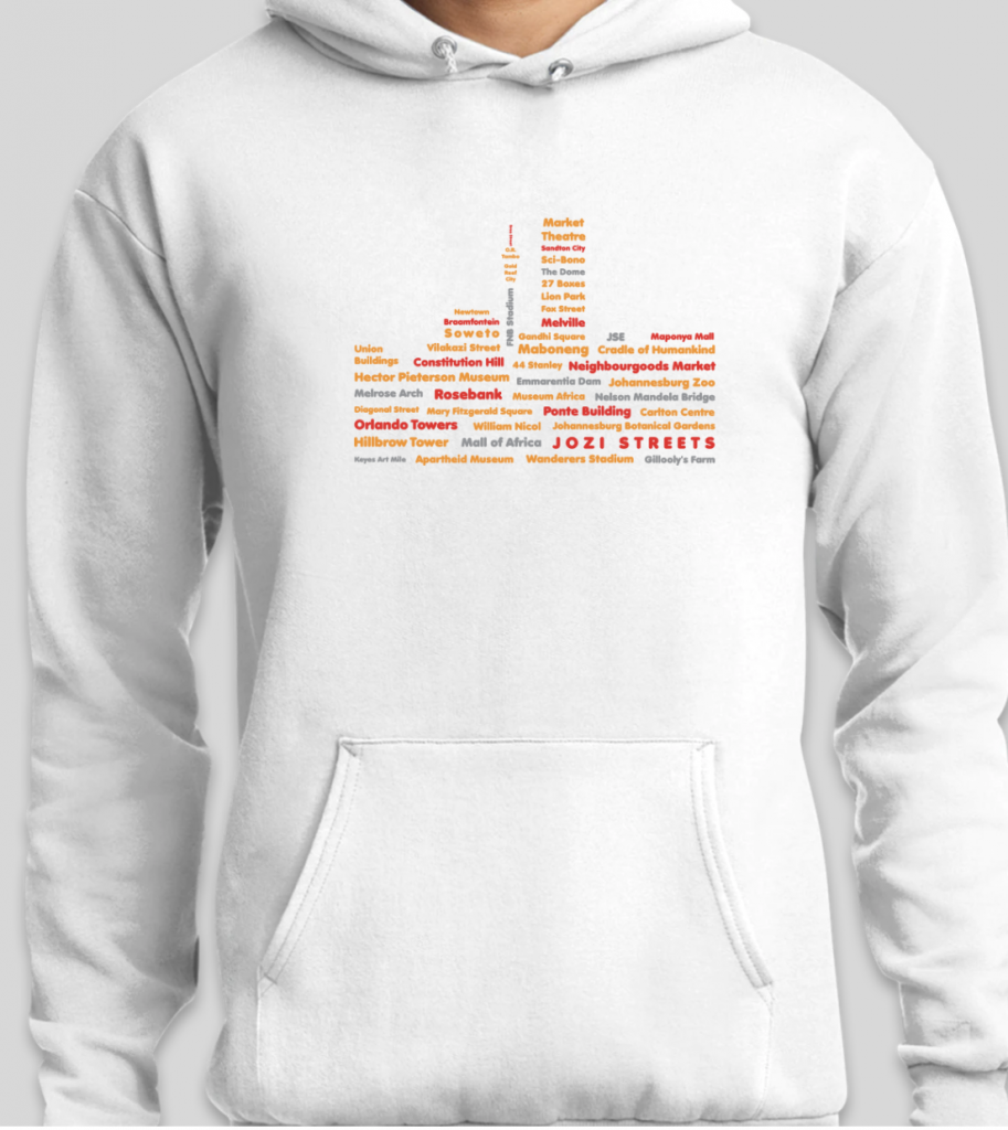 Jozi Streets Places White Hoodie – Jozi Streets